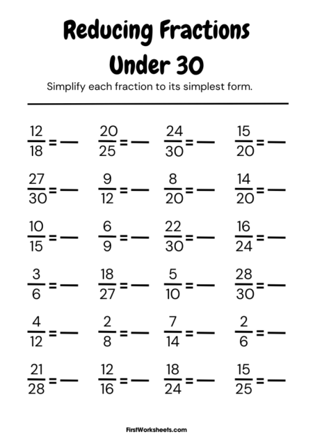 Math Worksheets For 4th Grade | FirstWorksheets